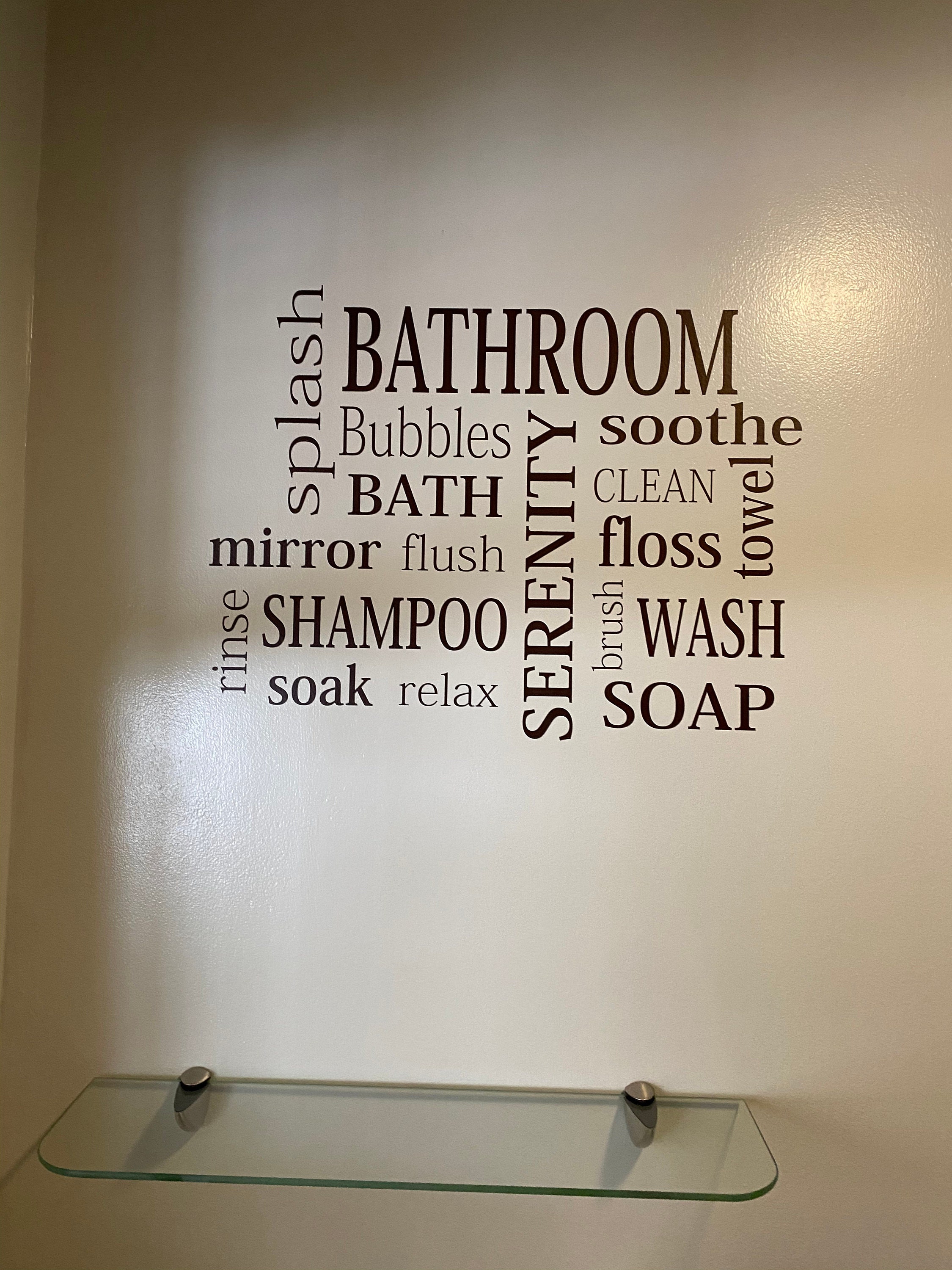 Bathroom Subway Art Bathroom Wall Decals Bathroom Wall Decor | Etsy