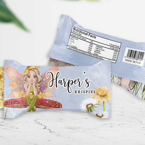 Rice Crispie 0.78oz 22g Wrapper Template Nutritional Facts, Sticker ...