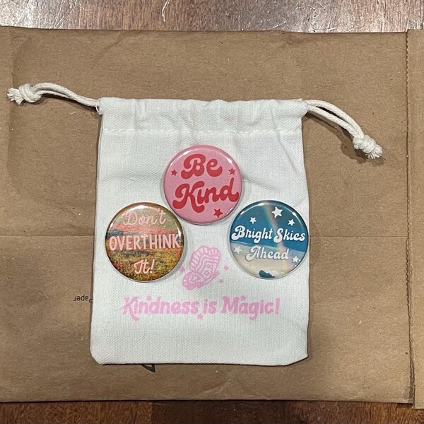 Motel Keychain - Positive Affirmation Optimism Gift - Kindness is Magic ...