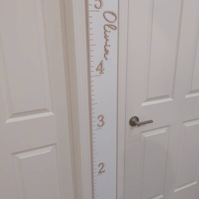 Growth Chart Ruler 3D, Wooden Measuring Stick for Kids, Giant Wall ...