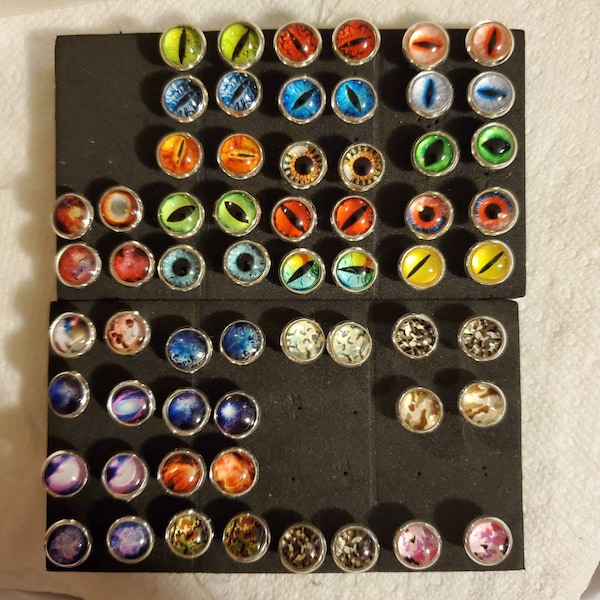 100pcs 50 Pairs Dragon Eyes Cat Eye Toys Hot Sale 6mm 8mm 10mm 12mm ...