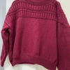 Women's Lace Panel Sweater Knitting Pattern 4 Ply Yarn Cotton or Wool ...