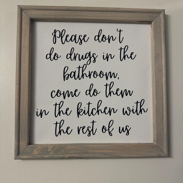 People in My Neighborhood Sign | Funny Wall Saying | Snarky Home Decor ...