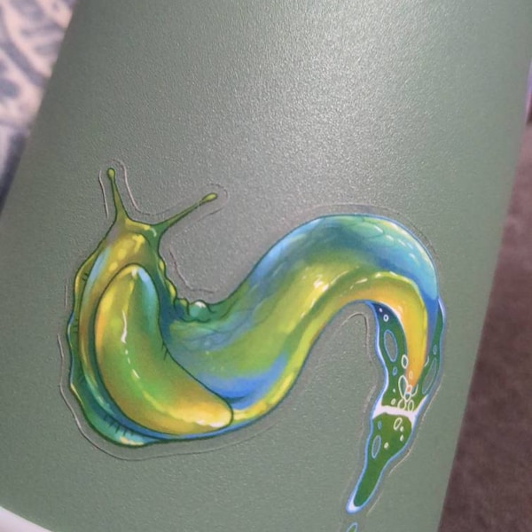 Slug Stickers - Transparent Stickers - Gastropods - Cute Slugs - Bug ...
