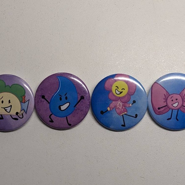 Inanimate Insanity Object Show Button Pins Fanart OSC - Etsy