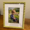 Glossy Beaded Bobbin Picture Frame Lacquered Bobbin Frame Painted ...