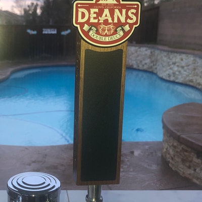 Beer Tap Handle With Changeable Logo & Chalkboard Insert Customize Your ...