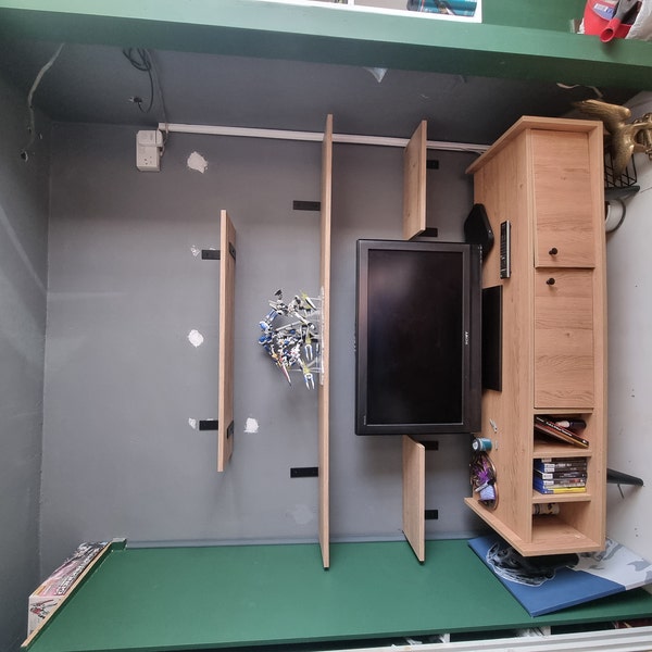Any Size Between 15cm - 25cm Deep Wall Shelves With "l" Raw Steel ...