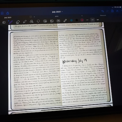 Realistic Graph / Grid Digital Notebook Journal Planner - Etsy