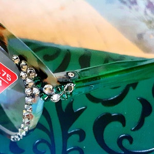 Lynx bling Cat Eyes Women Reading Glasses W light Siam | Etsy