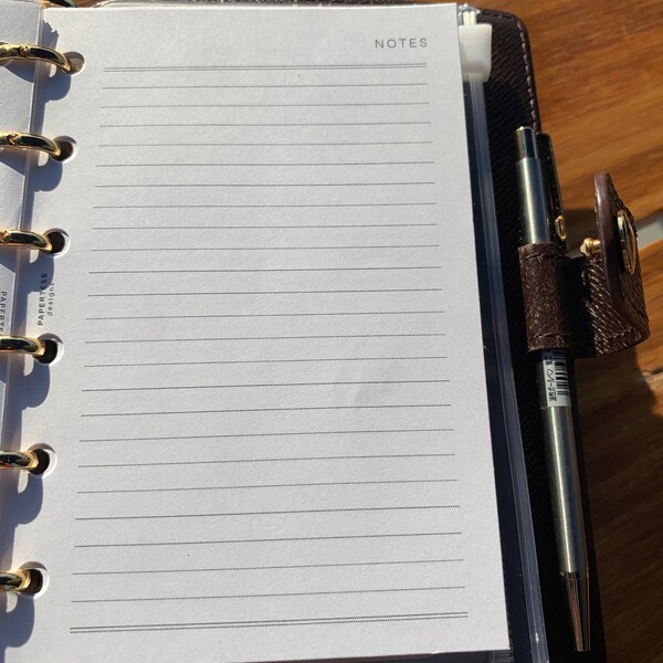 POCKET - NOTES - 2 Sets of Minimal NOTES Designs, Printable Inserts - Etsy