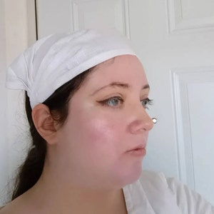 Dark Brown Lace Headband, Christian Veil, Structured Religious Head ...