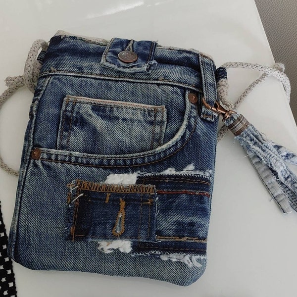 Denim Wallet , Jeans Coin Purse , Jeans Pouch , Upcycled Wallet , Mini ...