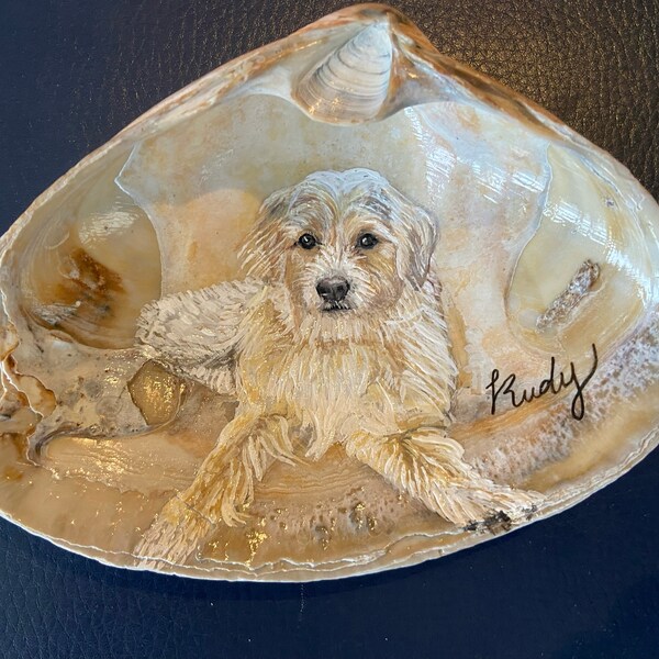 Hand Painted Seashell Ornament | Customizable Coastal & Christmas Art ...