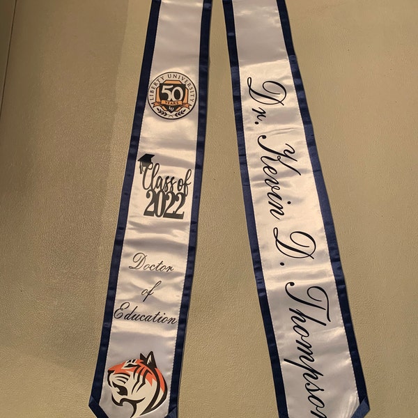 Custom Graduation Stole (HBCU Style) - Etsy