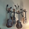 Musical Instrument Rack Wall Mounted Holder. Holds Two Instruments ...