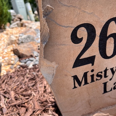 House Address Rock Standard Engraved Stone Custom Stone Personalized ...