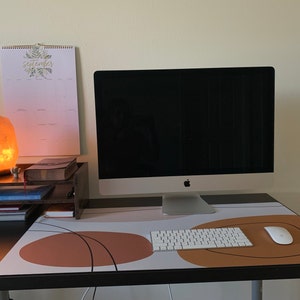 Boho Pastel Painting Desk Mat Boho Desk Mat Cute Desk Mat - Etsy