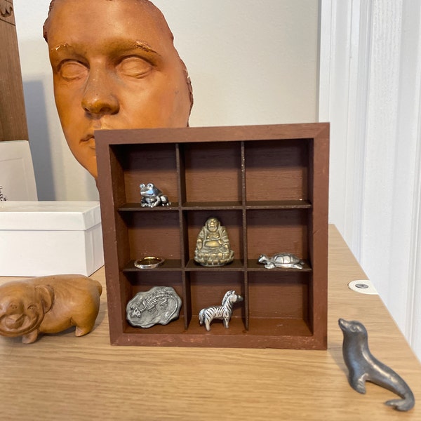 Wooden Curiosity Cabinet Printer Tray Letterbox Display, Rock Display ...
