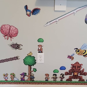 Terraria Wall Decal Set Terraria Gift Terraria Birthday Party Terraria ...