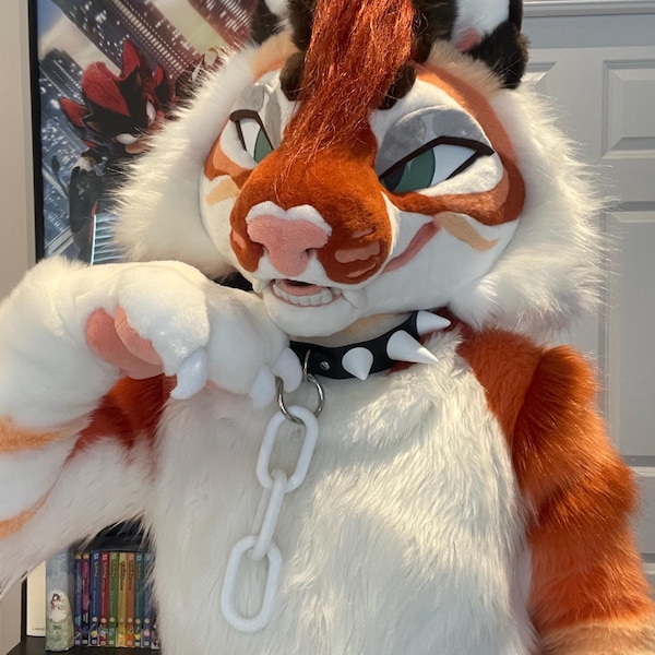 Aroace Chunky Spike Collar | Fursuit Collar | Cosplay Collar | Costume ...