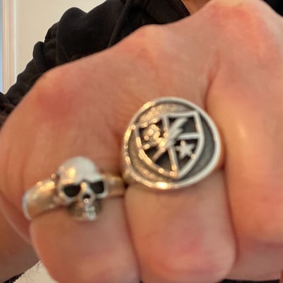 Seal of the Argentum Astrum Thelema Aleister Babalon Handmade 3D Ring ...