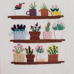 The Flower Shop Embroidery Pattern Instant Digital Download PDF ...