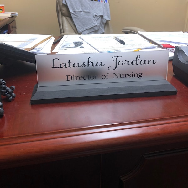 Desk Name Plate, Office Name Plate, Name Plaque, Principal Name Plate ...