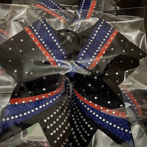 Game Day Cheer Bow Made in Your Team Colors. Comment Colors at - Etsy