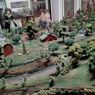 Small Miniature Old West Livery Stables N-scale 1:150 Wood Color ...