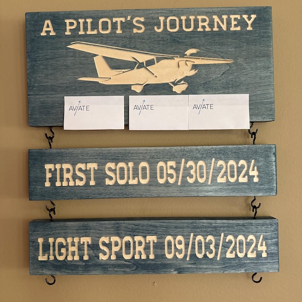 Pilot Timeline Certificate Add Ons - Etsy