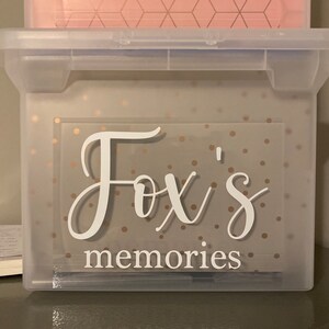 Printable Memory Box File Labels, Digital Download School Memories File ...