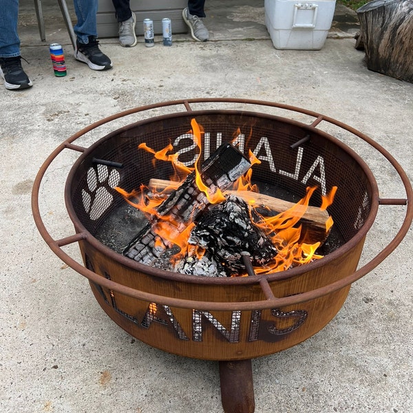 Personalized Fire Pit - Engagement Gift Idea - Personalized Wedding ...