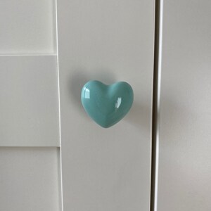 Heart Shaped Pull Handle Ceramics Cabinet Knobs Drawer Handles - Etsy