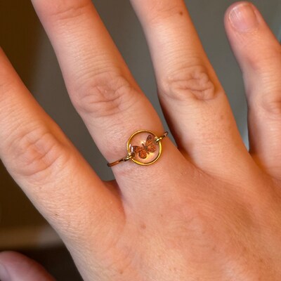 The Ellie Ring 14k GOLD Jewelry, Rings, Silver, Gold, Handmade, Resin ...