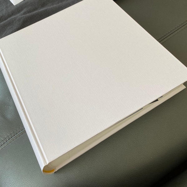 Large Traditional Book Bound Plain Photograph Album With Opaque ...