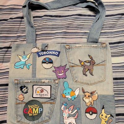 Eevee Patch Pokemon Iron on Patch Sew on Patch Anime Cartoon Patch Bag ...