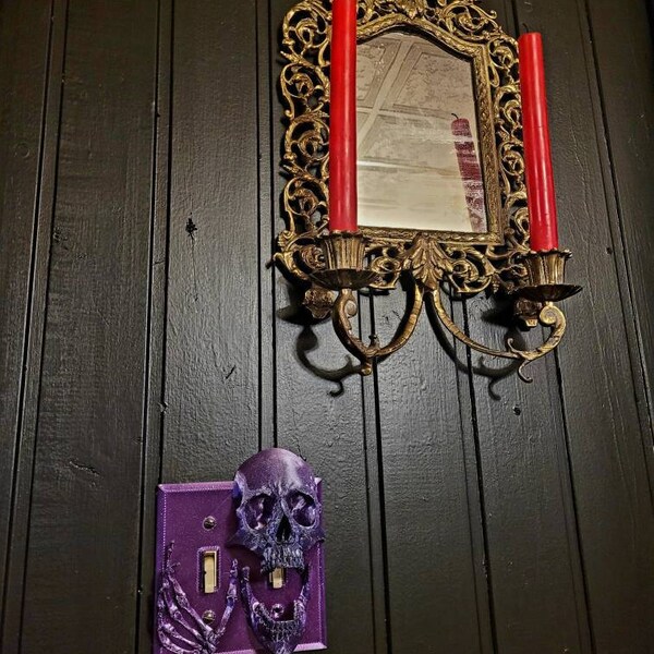 Gothic Skull Light Switch Cover, Double, Toggle - Etsy