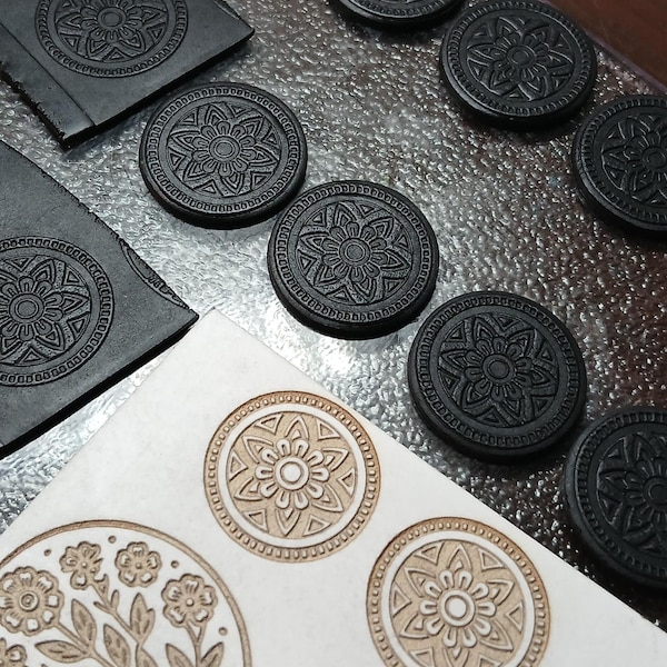 FS244 3x5 Squared Holes Pattern Laser Engraved Texture Paper for ...