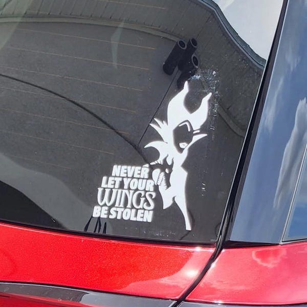 Maleficent Dragon Vinyl Decal, Glitter Decal, Opal Decal, Disney Car ...
