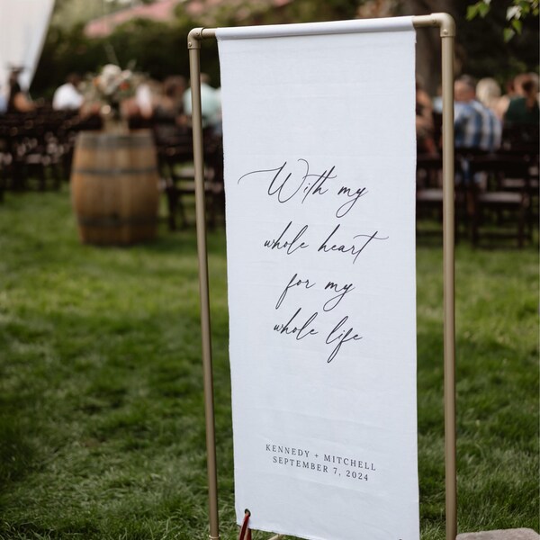 Wedding Welcome Sign, Wedding Welcome Sign, Fabric Sign, Custom Wedding ...