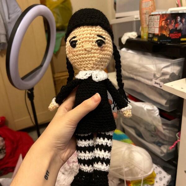 Wednesday Addams Crochet Doll Pattern - Etsy