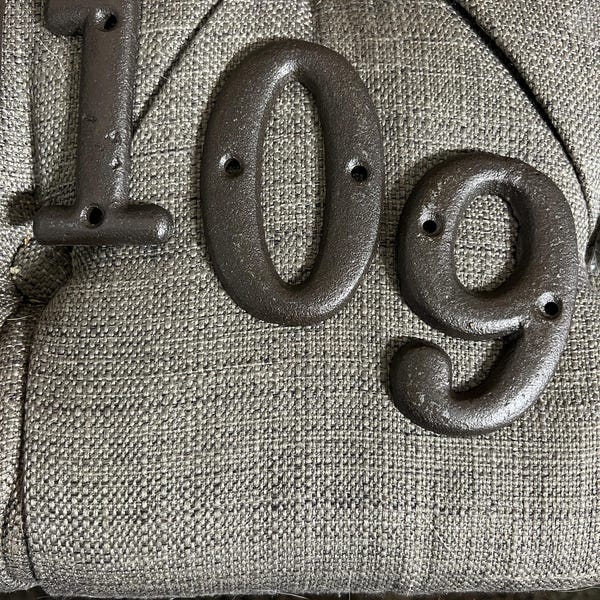 Cast Iron House Numbers: Mid-century Modern Address - Etsy