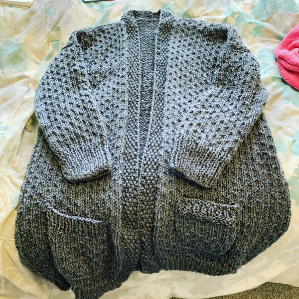 Dotty Cardigan Knit Pattern - Etsy