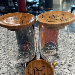 Appetizer Wine Glass Topper-set of 4 Customized - Etsy