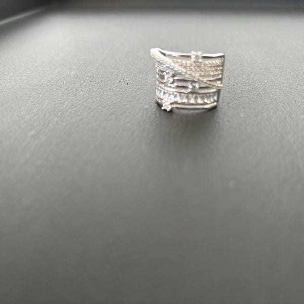 Sterling Silver Adjustable Multi-stone Ring-spiral Ring-elegant Ring ...