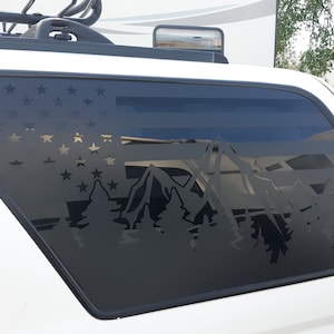 Fits 2018-2023 Subaru Crosstrek Rear Side Windows Topographic Map Decal ...