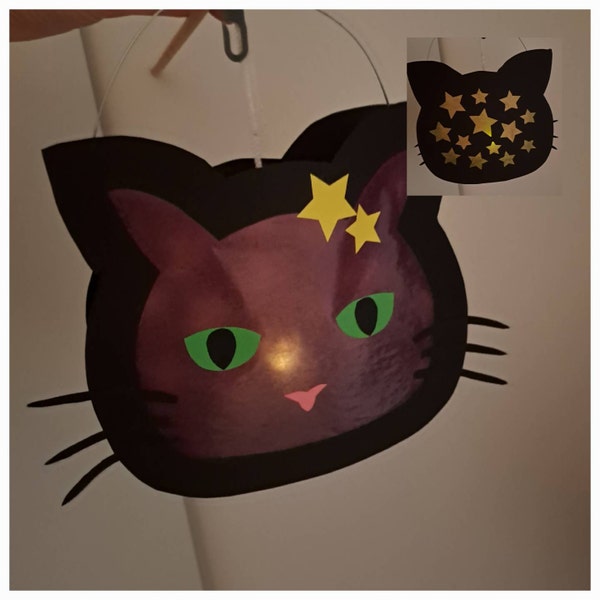 Cat Lantern Craft Template PDF Craft Instructions for Download • St ...