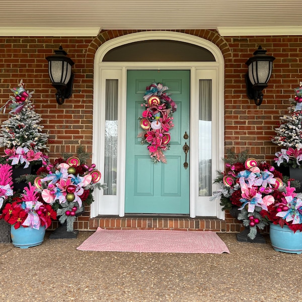 Double Door Elegant Glam Cream, Gold and Black Nutcracker Swags ...