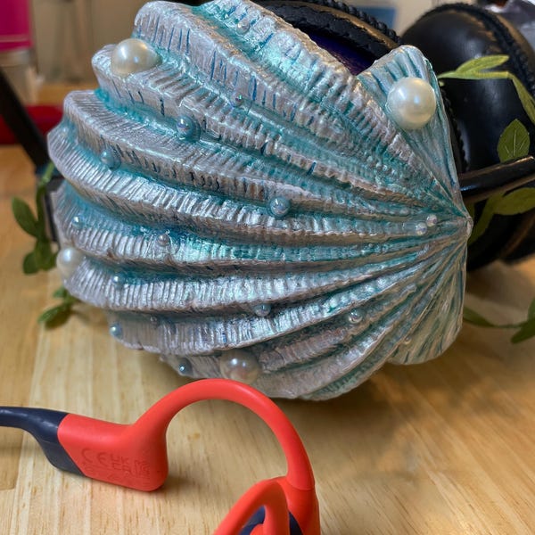 Blank Sea Shells Single or Pair, Cast Resin Clam Shell Seashell Prop ...